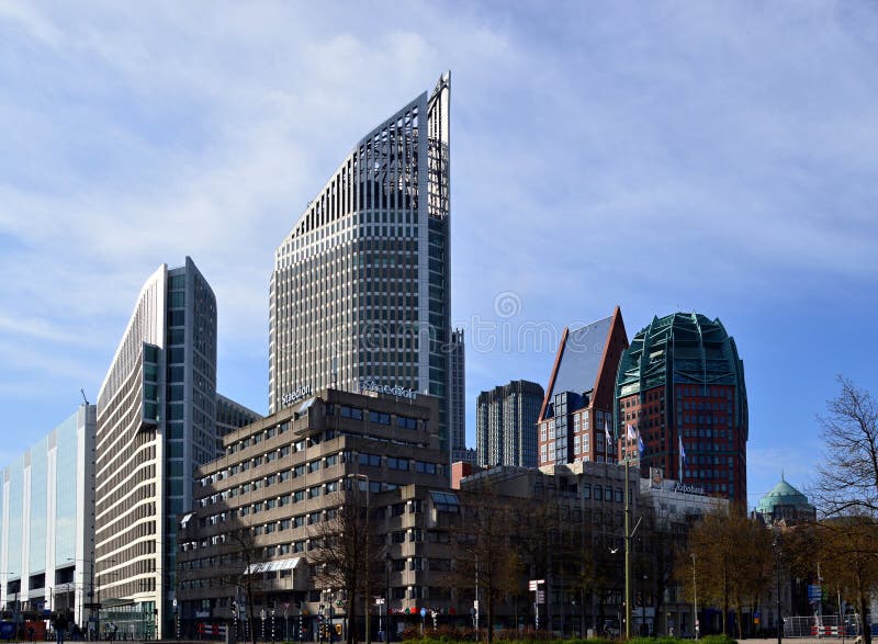 Panorama of Downtown the Hague, the Capital of the Netherlands ...