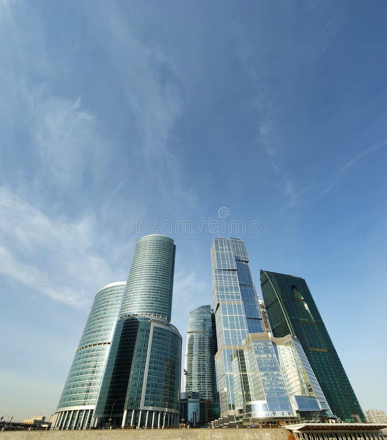 Panorama Du Centre D'affaires, Moscou Photo stock - Image du finances ...