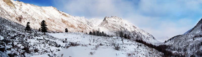 Panorama of Eastern Sayan Mountains. Altai Stock Photo - Image of ...