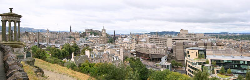 Panorama of Edinburgh stock image. Image of middle, edinburgh - 3822069