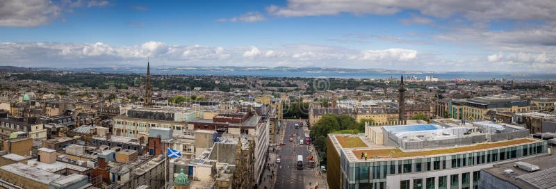 Panorama of Edinburgh editorial photography. Image of centre - 78288817