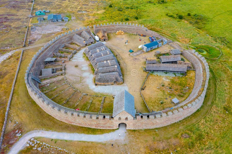 Panorama of Eketorp Ring Fortress in Sweden Editorial Image - Image of ...