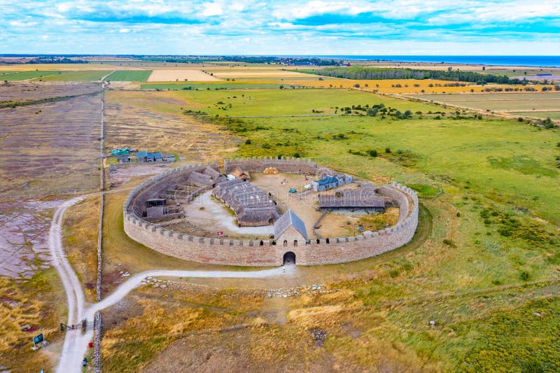 Panorama of Eketorp Ring Fortress in Sweden Editorial Photography ...
