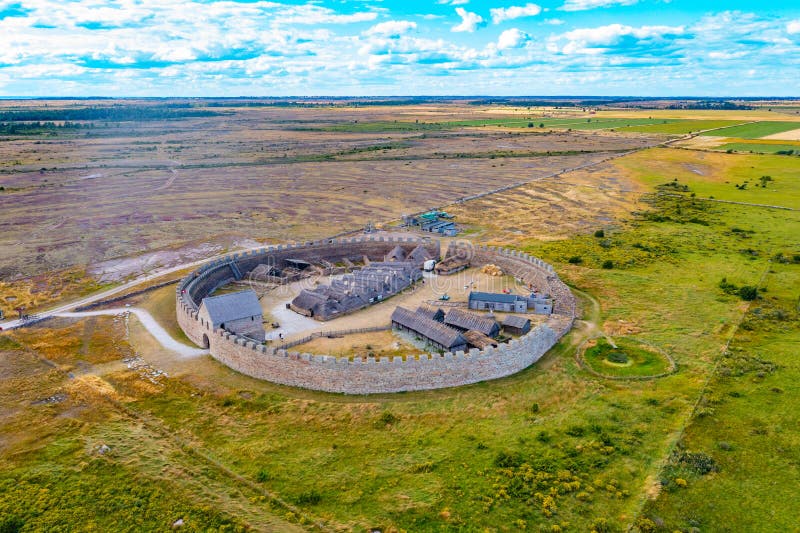 Panorama of Eketorp Ring Fortress in Sweden Editorial Photography ...