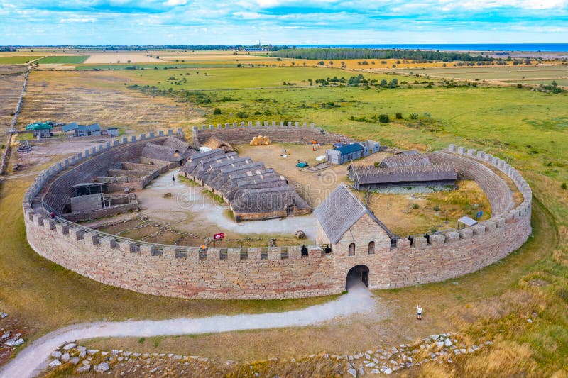 Panorama of Eketorp Ring Fortress in Sweden Editorial Stock Image ...