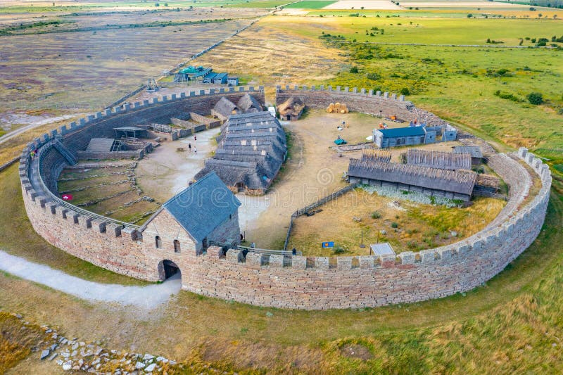 Panorama of Eketorp Ring Fortress in Sweden Editorial Stock Photo ...