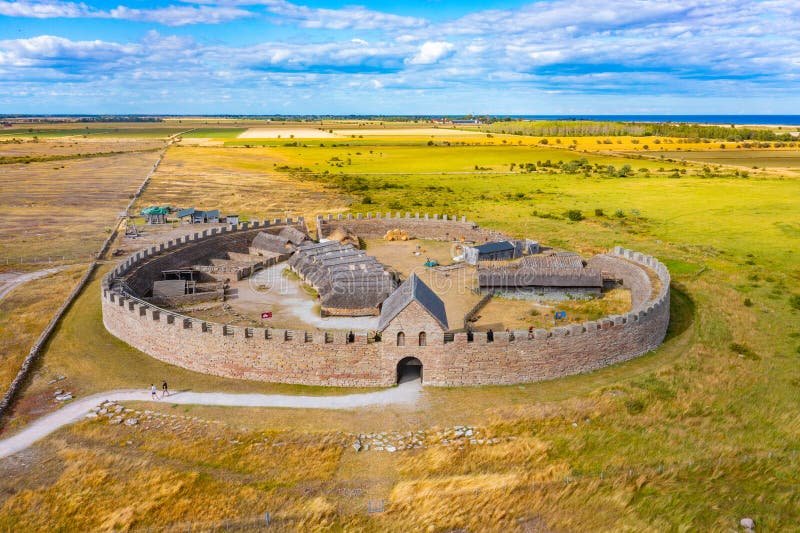 Panorama of Eketorp Ring Fortress in Sweden Editorial Image - Image of ...