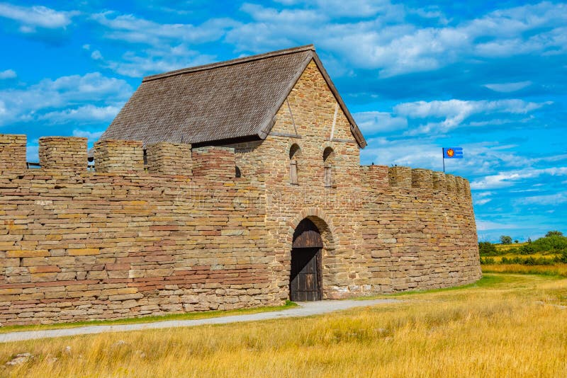 Panorama of Eketorp Ring Fortress in Sweden Editorial Stock Image ...