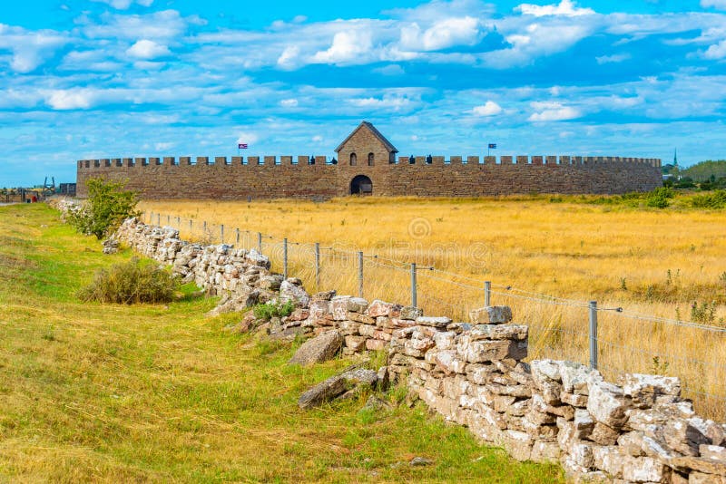 Panorama of Eketorp Ring Fortress in Sweden Editorial Image - Image of ...