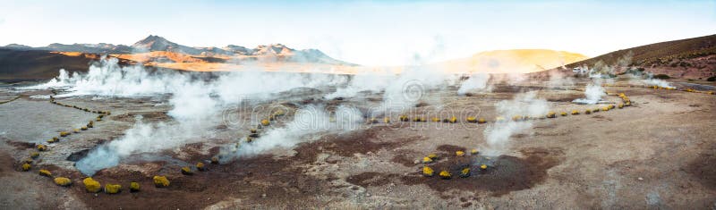 El Tatio Geyser Field in the Andes, Chile Stock Photo - Image of ...