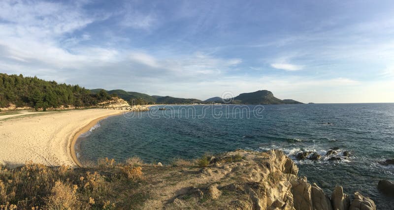 Panorama from Ema beach stock image. Image of holiday - 82900839
