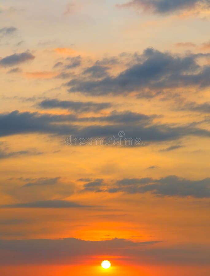 Panorama of Evening Sky with Clouds. Sunset Sky Background, Sunrise Sky ...
