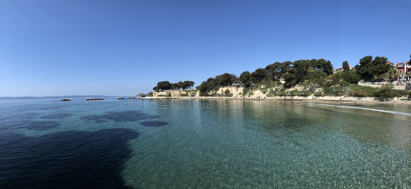 Panorama from Firule beach stock photo. Image of split - 186196954