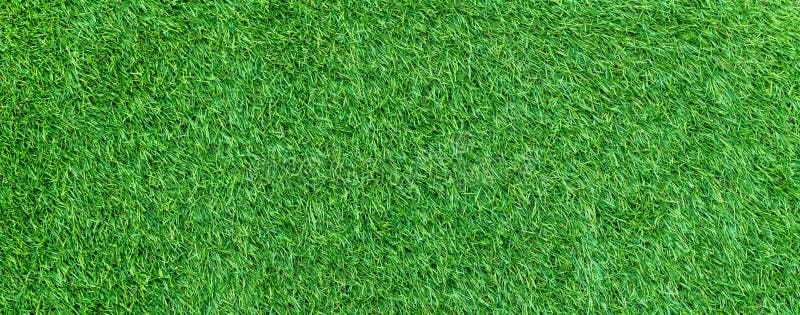 Panorama of Green Artificial Turf Flooring Texture and Background ...