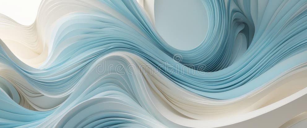 Panorama Header with Abstract Organic Lines As Wallpaper. Stock Photo ...