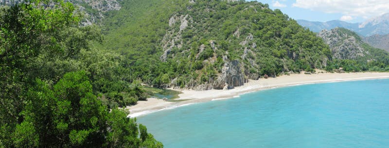 Panorama Hermoso De La Costa Costa Turca Imagen de archivo - Imagen de ...