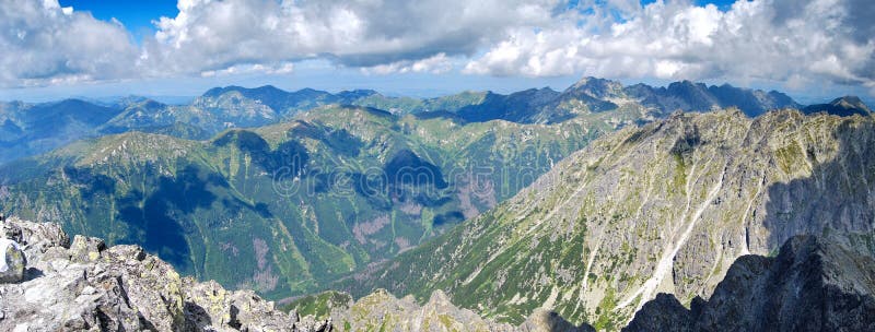Great Cold Valley Summer View (High Tatras, Slovakia). Stock Photo ...