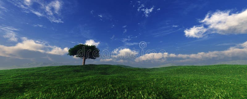 Panorama of the Hilly Landscape HDRI, Environment Map Stock Photo ...