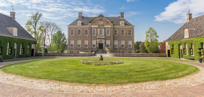 The Eerde Castle Seen from the Back Side, Province of Overijssel Stock ...