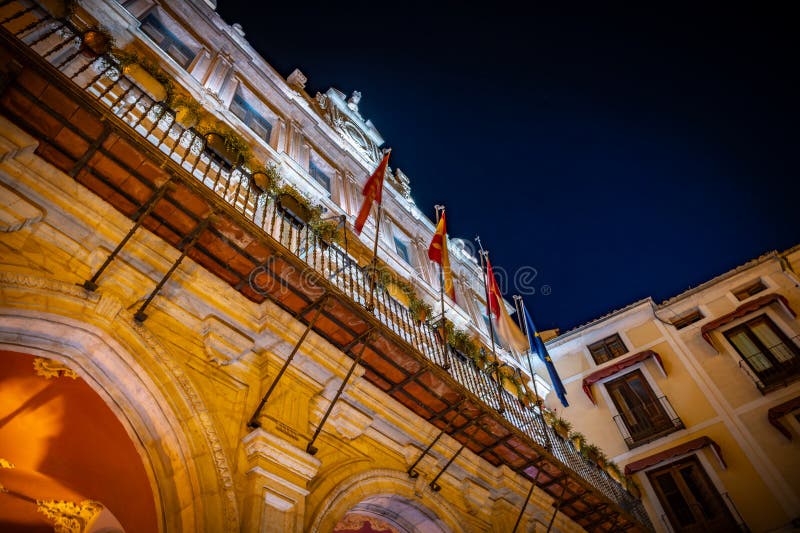 Panorama of Impressive Cuenca - Medieval Town on Rocks, Spain Stock ...
