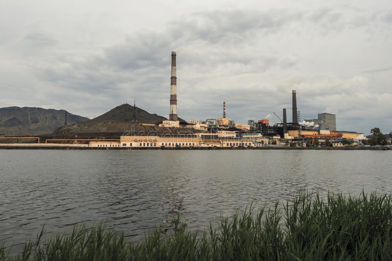 Panorama of the Industrial Complex Stock Image - Image of agreement ...