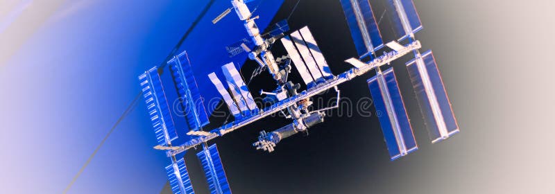 Panorama International Space Station Model Integrated Truss Structure ...