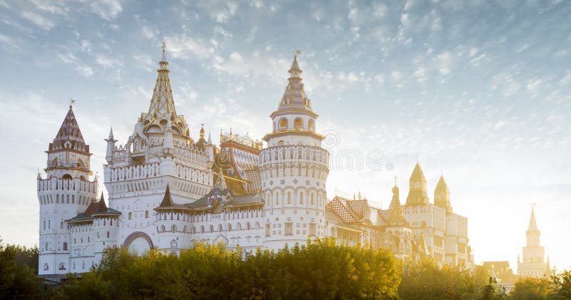 Panorama of Izmailovsky Kremlin in Moscow, Russia Stock Image - Image ...
