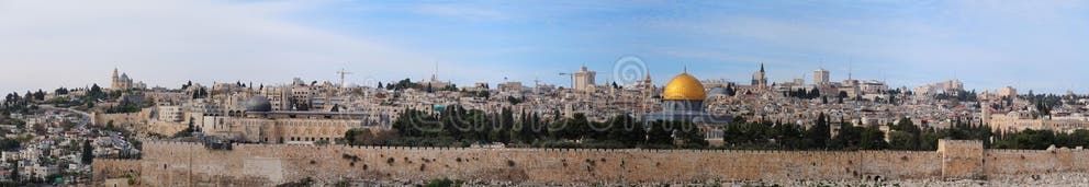 The Panorama Jerusalem stock photo. Image of bell, panorama - 7361148