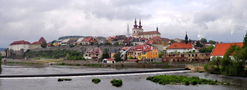 Panorama Kadan city stock photo. Image of field, landscape - 31217138