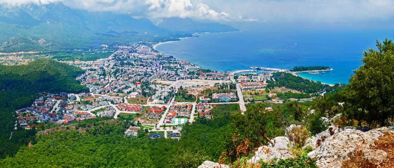 KEMER, TURKEY - MAY 31, 2017: Panoramic View On Old Marina - Most ...