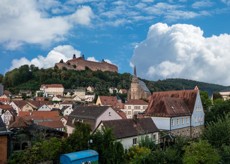 Panorama of Kulmbach in Bavaria Stock Photo - Image of daytime ...