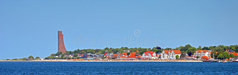 Panorama of Laboe (Germany) Stock Photo - Image of laboe, swimming ...