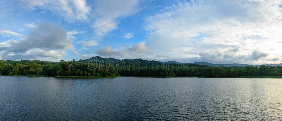 Panorama of lake view park stock photo. Image of beautiful - 79845136