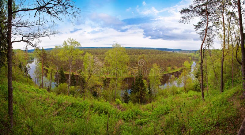 Rock River Valley - Illinois Stock Image - Image of state, woods: 15542553