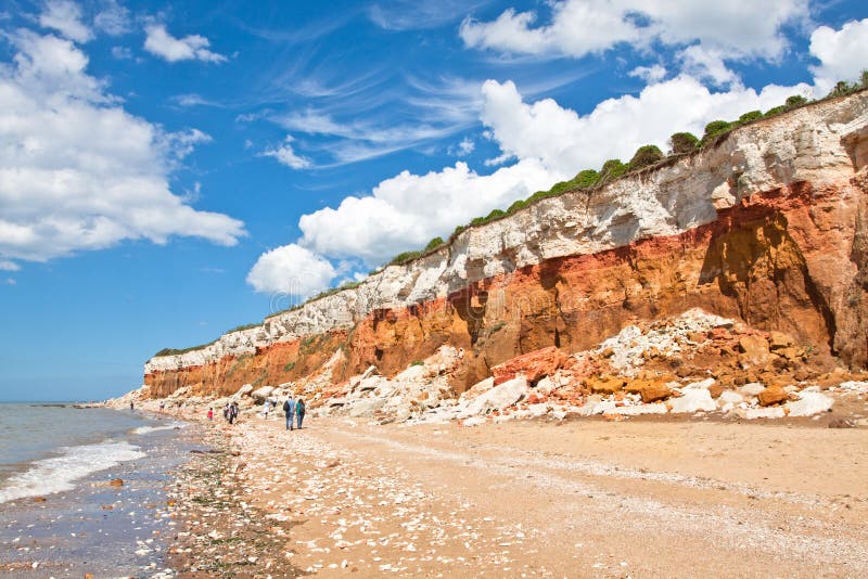 Cliffs of Hunstanton, Norfolk Stock Photo - Image of britain ...