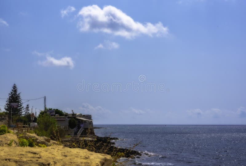 Panorama of Leuca, Apulia. stock photo. Image of scenery - 355425816