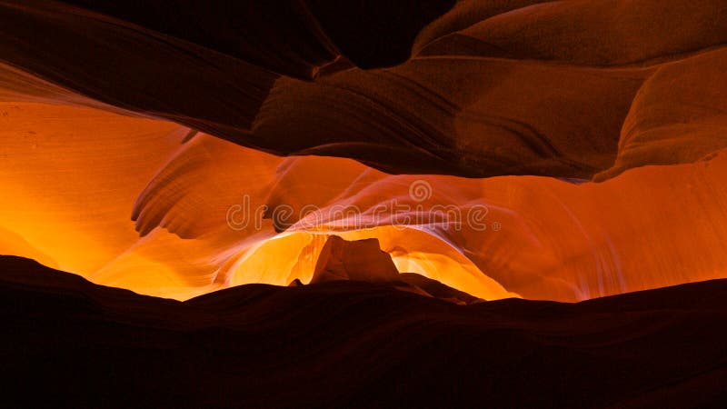 Panorama of Light in Canyon Stock Photo - Image of evolution, sand ...
