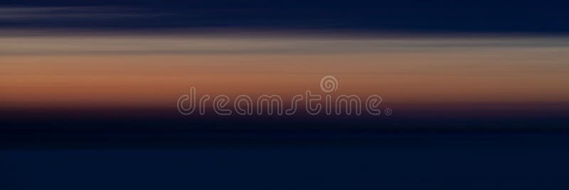 Panorama, Long Exposure of the Sunset Gradient Stock Image - Image of ...