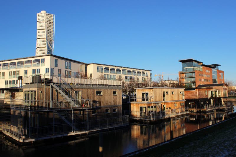 Panorama of Malmo stock image. Image of building, cityscape - 117674797