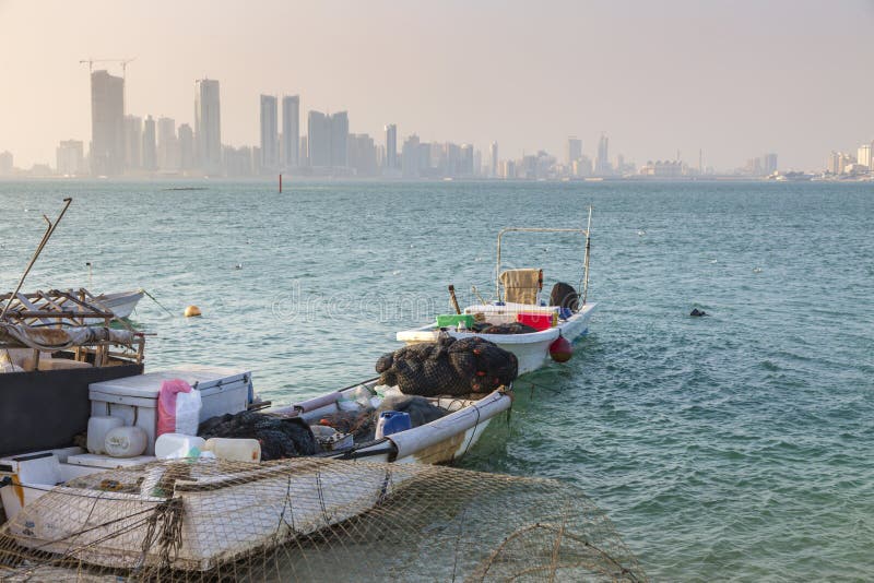 Panorama of Manama stock image. Image of manama, middle - 144116621
