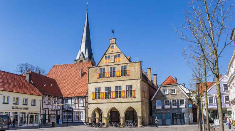Panorama of the Market Square in Werne Editorial Photography - Image of ...