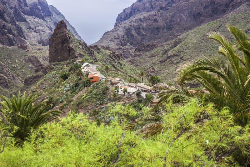 Panorama of Masca, Tenerife Stock Photo - Image of green, panorama ...