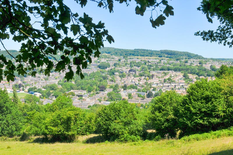 Matlock, Peak District, England Stock Image - Image of aerial, house ...