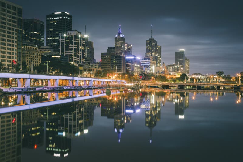 Panorama of Melbourne City Center from a High Point Stock Photo - Image ...