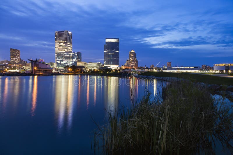 Panorama of Milwaukee stock image. Image of panoramic - 23548577