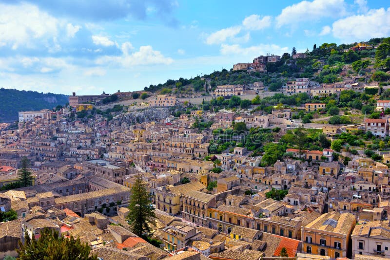 Modica Sicily Italy stock image. Image of building, landscape - 131177605