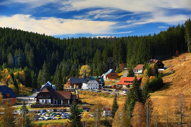 Panorama, Modrava, Sumava, Boemerwald, Czech Republic Stock Image ...