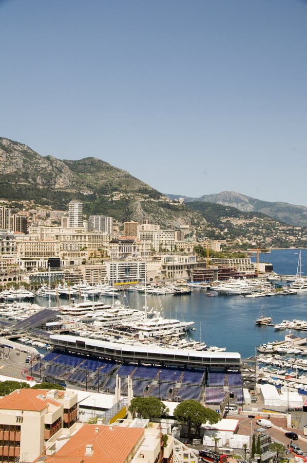 Panorama Monte Carlo Harbor Monaco Stock Image - Image of cityscape, composition: 25608595