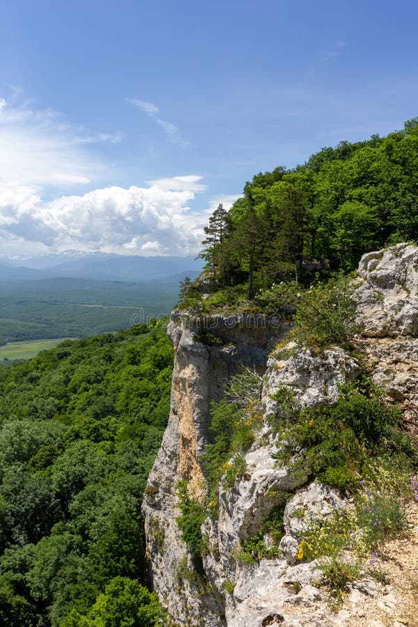 Summer, Mountainous Terrain, Hiking Trails Running through the Park, a ...