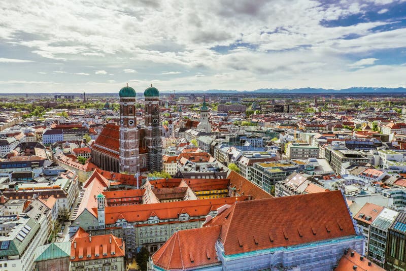Panorama of Munich stock image. Image of bavaria, landmark - 145778755